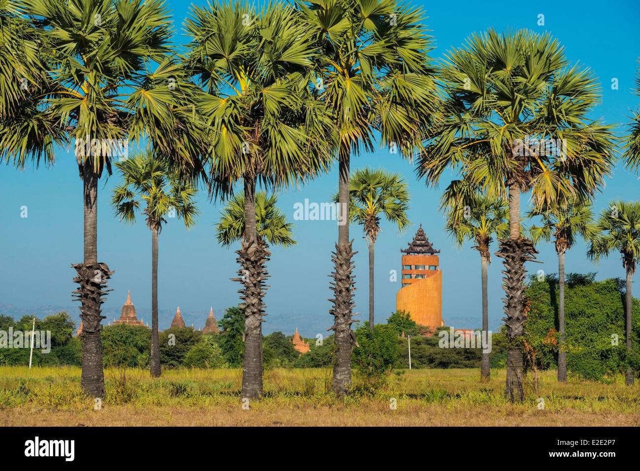Myanmar (Burma) Mandalay division Bagan Old Bagan Aurora palace tower ...