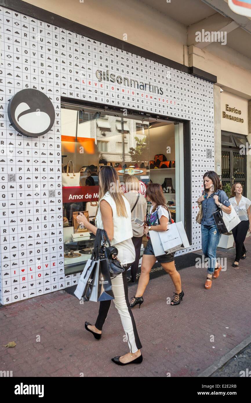 Brazil Rio do Janeiro Ipanema district shop of the designer Gilson ...