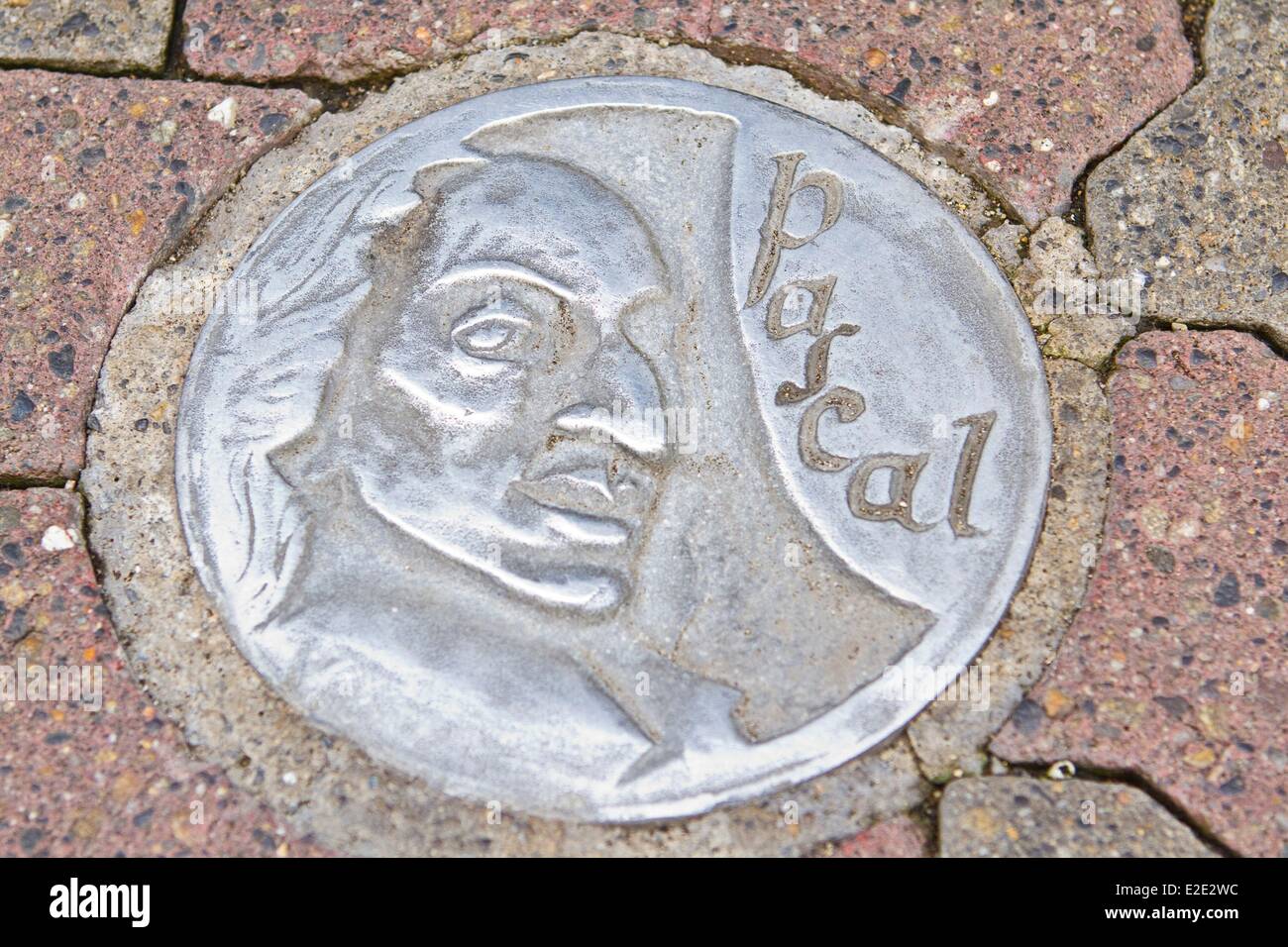 France Puy-de-Dome Clermont-Ferrand Blaise Pascal badge representing a ...
