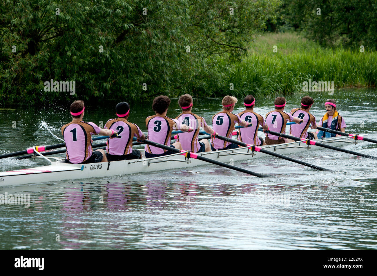 Cambridge May Bumps, a Churchill College men`s eight rowing to the ...