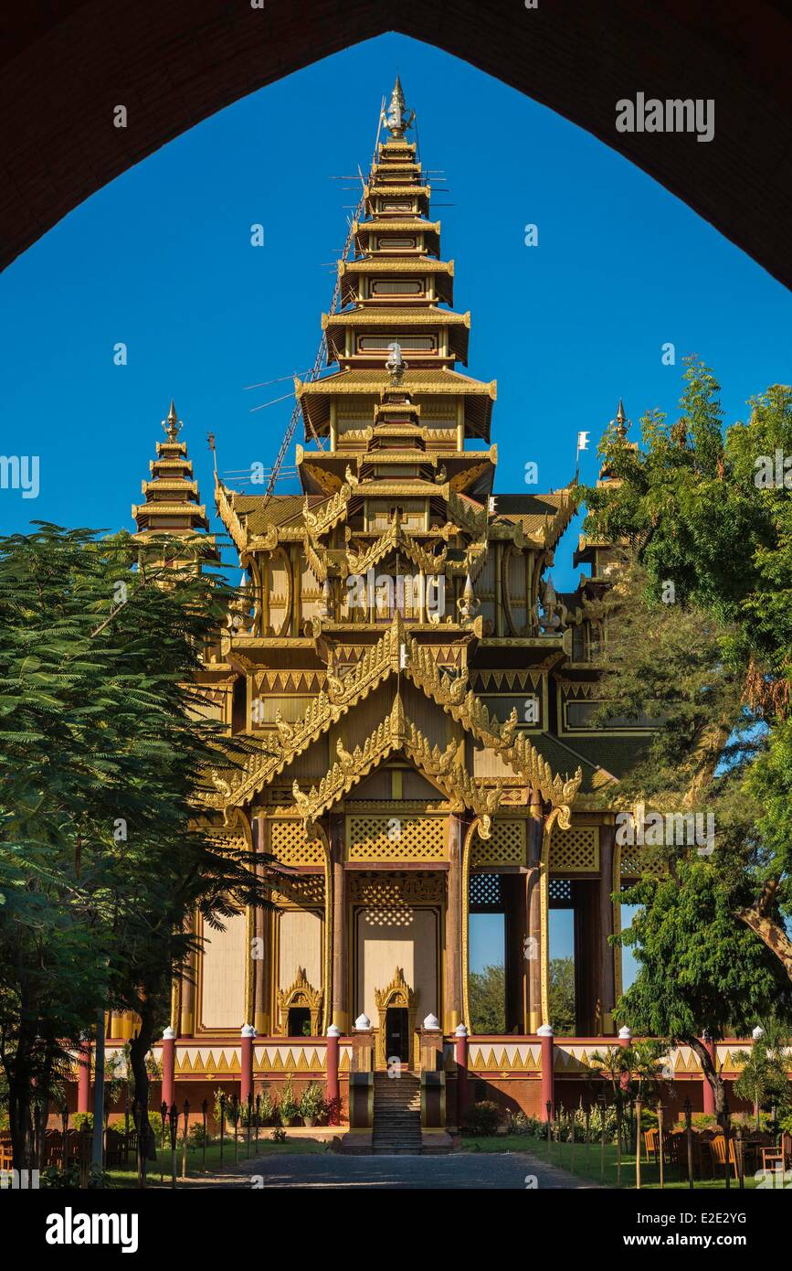 Myanmar (Burma) Mandalay division Bagan Old Bagan New Golden Palace ...