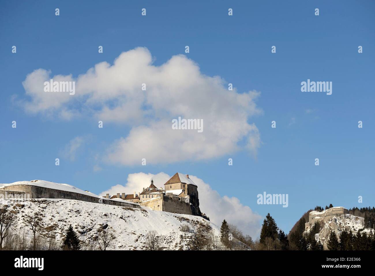 France Doubs La Cluse et Mijoux Joux castle dated 11-19th century and ...