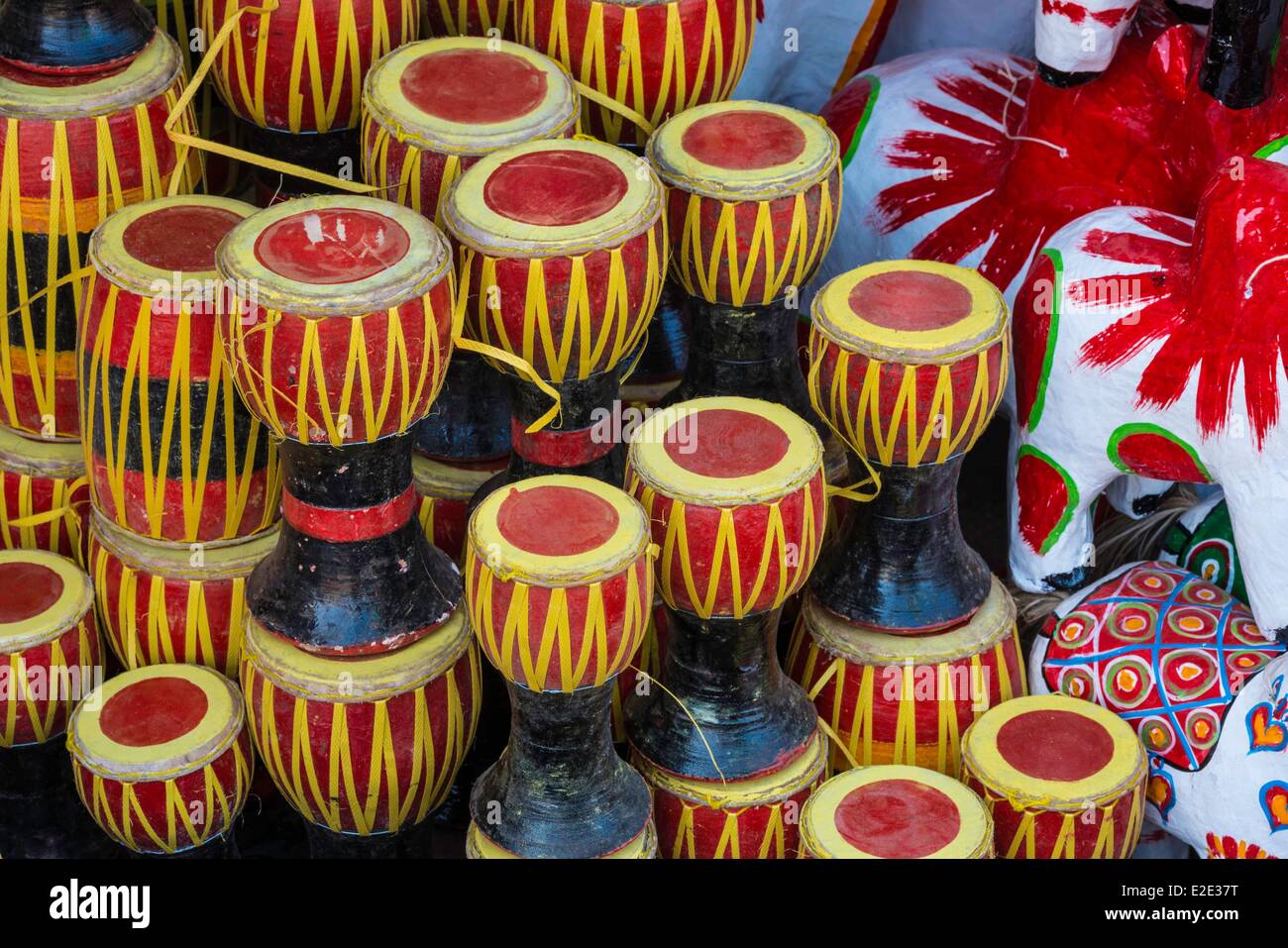 Myanmar (Burma) Bago division Bago street market souvenirs for tourist ...