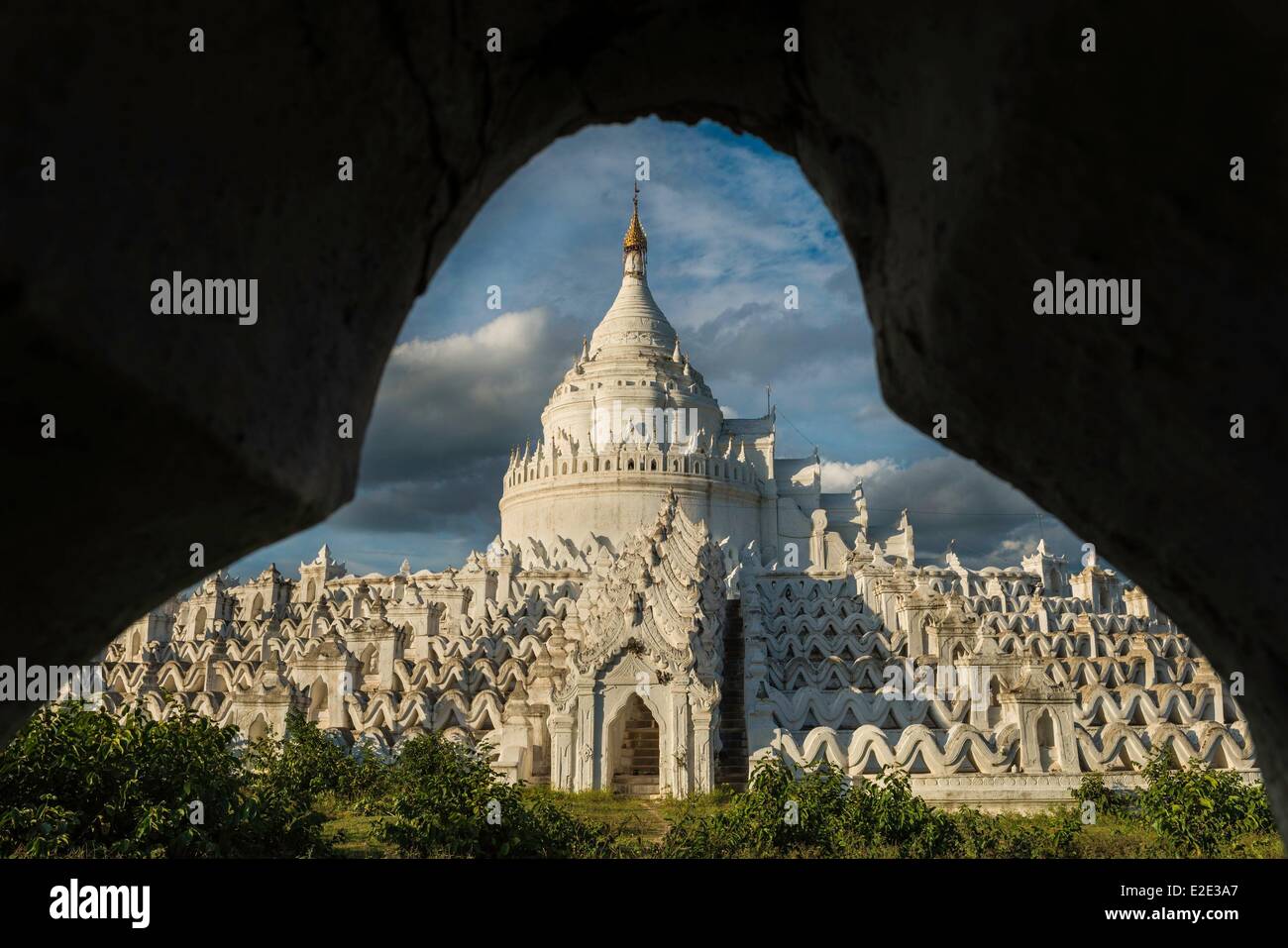 Myanmar (Burma) Sagaing division Mingun Hsin Phyu Me Pagoda built in ...