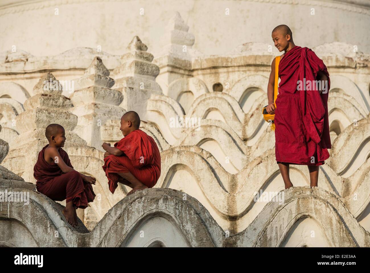 Myanmar (Burma) Sagaing division Mingun Hsin Phyu Me Pagoda built in ...