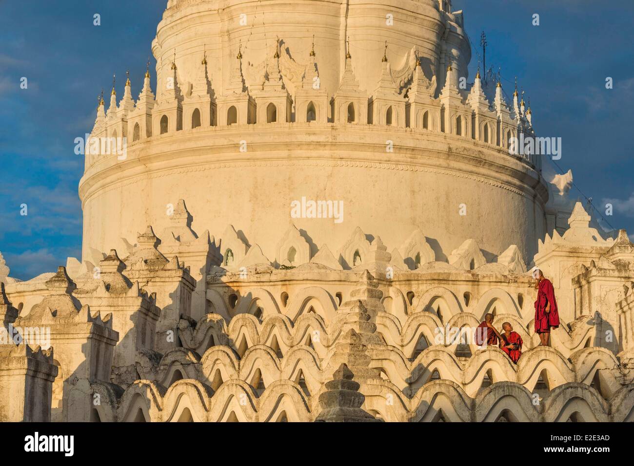 Myanmar (Burma) Sagaing division Mingun Hsin Phyu Me Pagoda built in ...