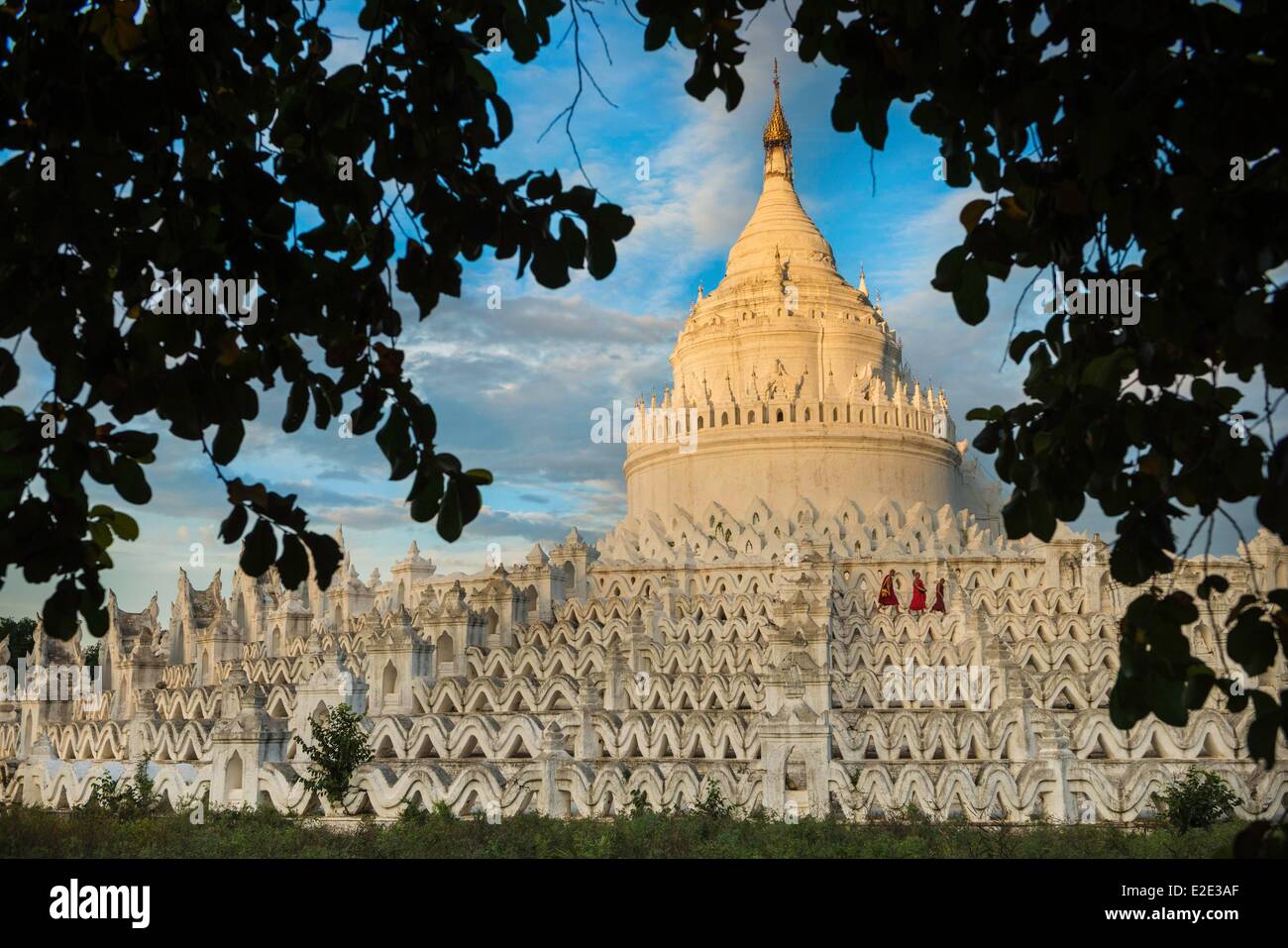 Myanmar (Burma) Sagaing division Mingun Hsin Phyu Me Pagoda built in ...