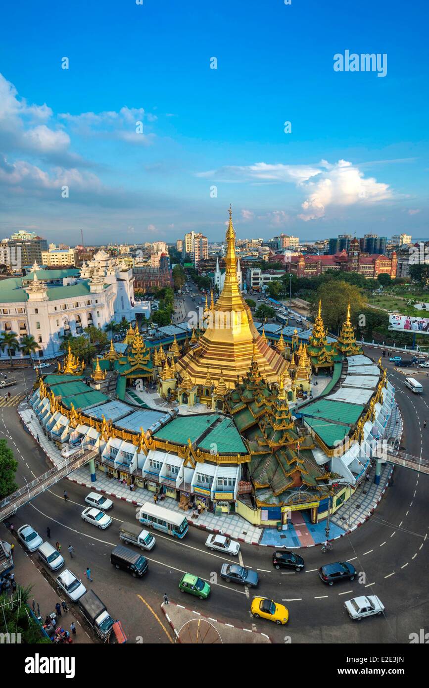 Myanmar (Burma) Yangon division Yangon Kyauttatar township Sule pagoda ...
