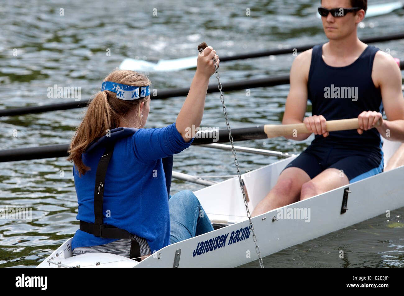 Cambridge rowing race bumps mens hi-res stock photography and images ...