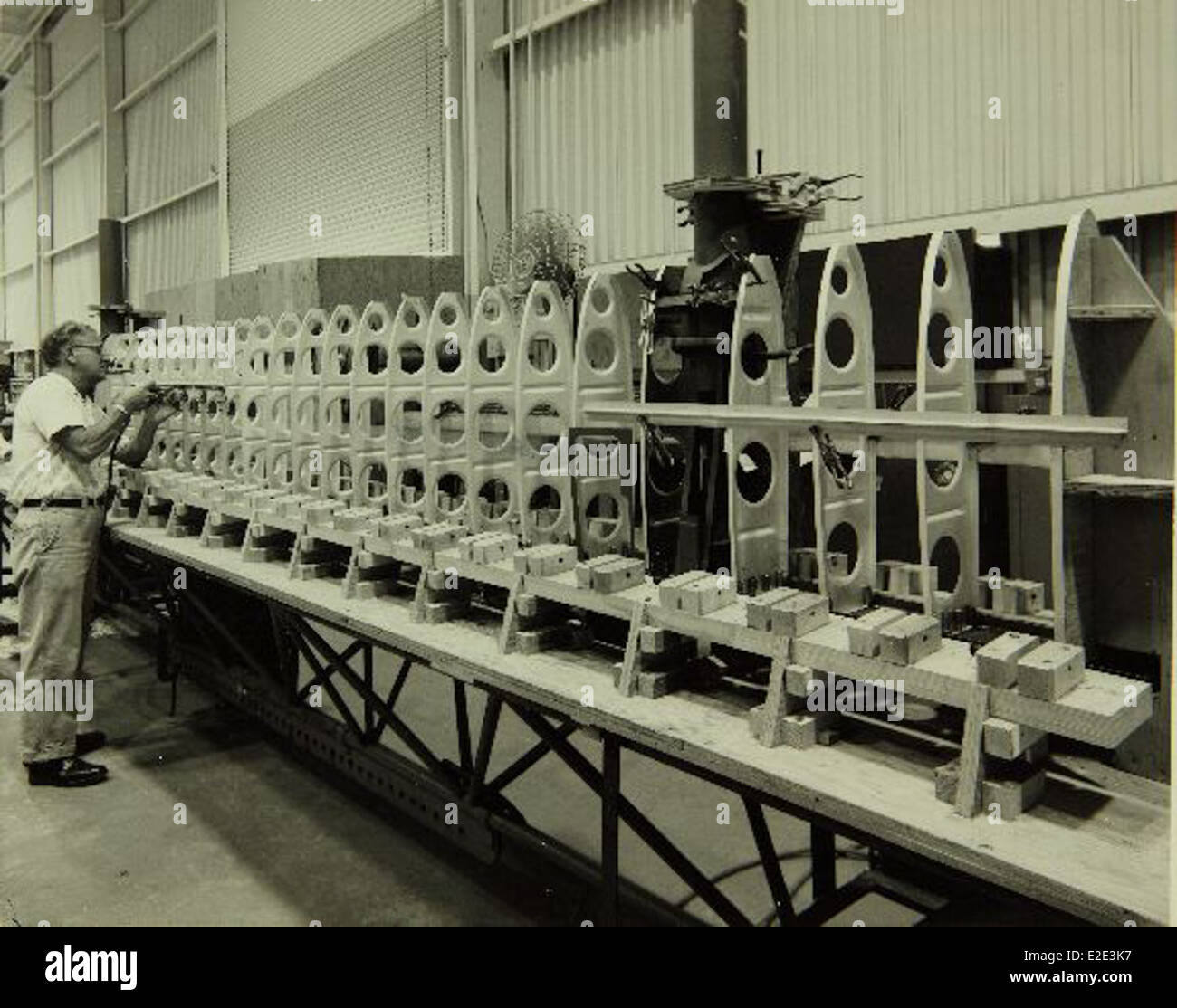 This image showcases the Convair/General Dynamics plant in San Diego ...