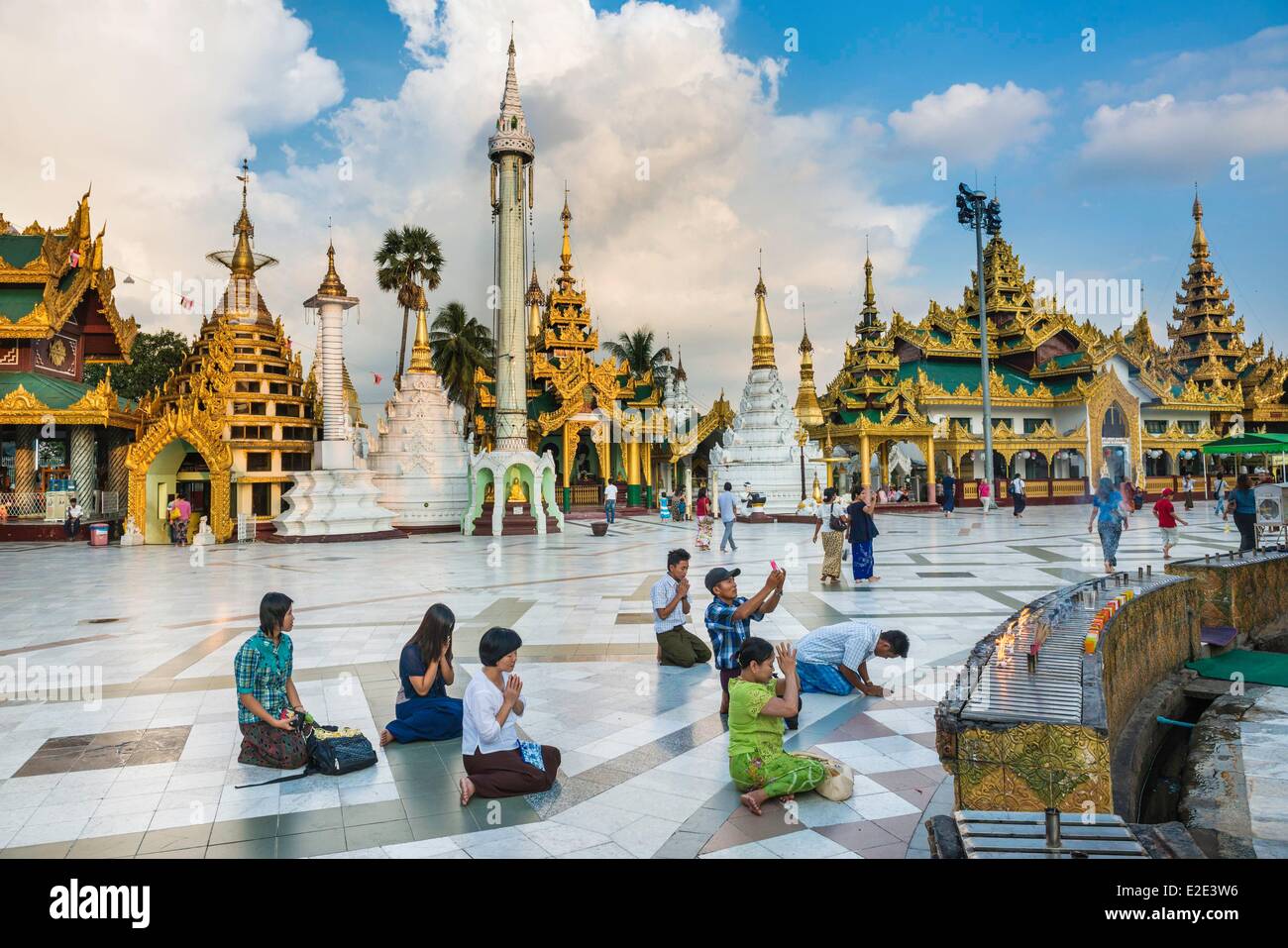 Myanmar (Burma) Yangon division Yangon district of Kandawgyi Shwedagon ...