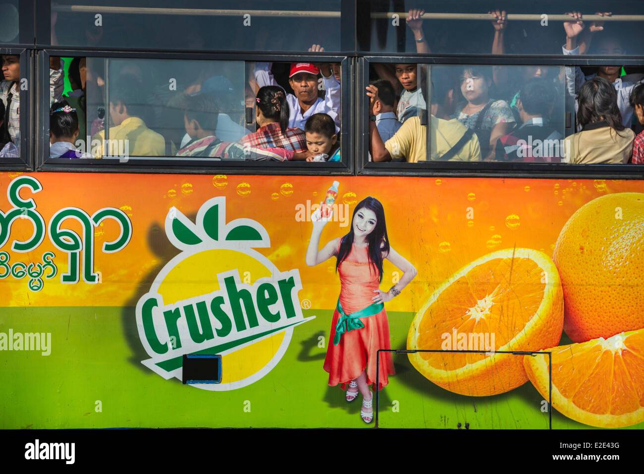 Public bus yangon hi-res stock photography and images - Alamy