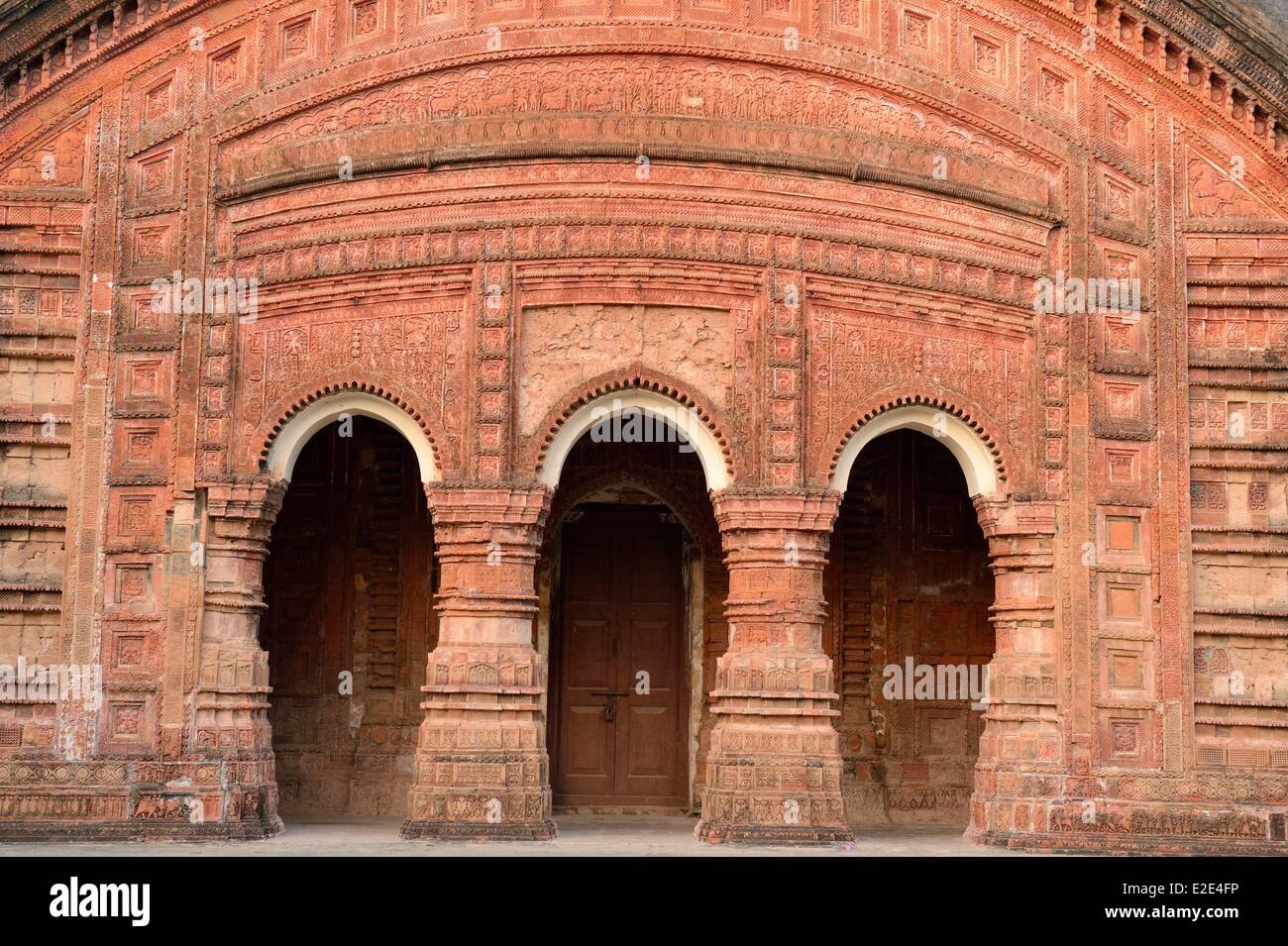 Bangladesh, Puthia, the Puthia Temple Complex consists of a cluster of ...