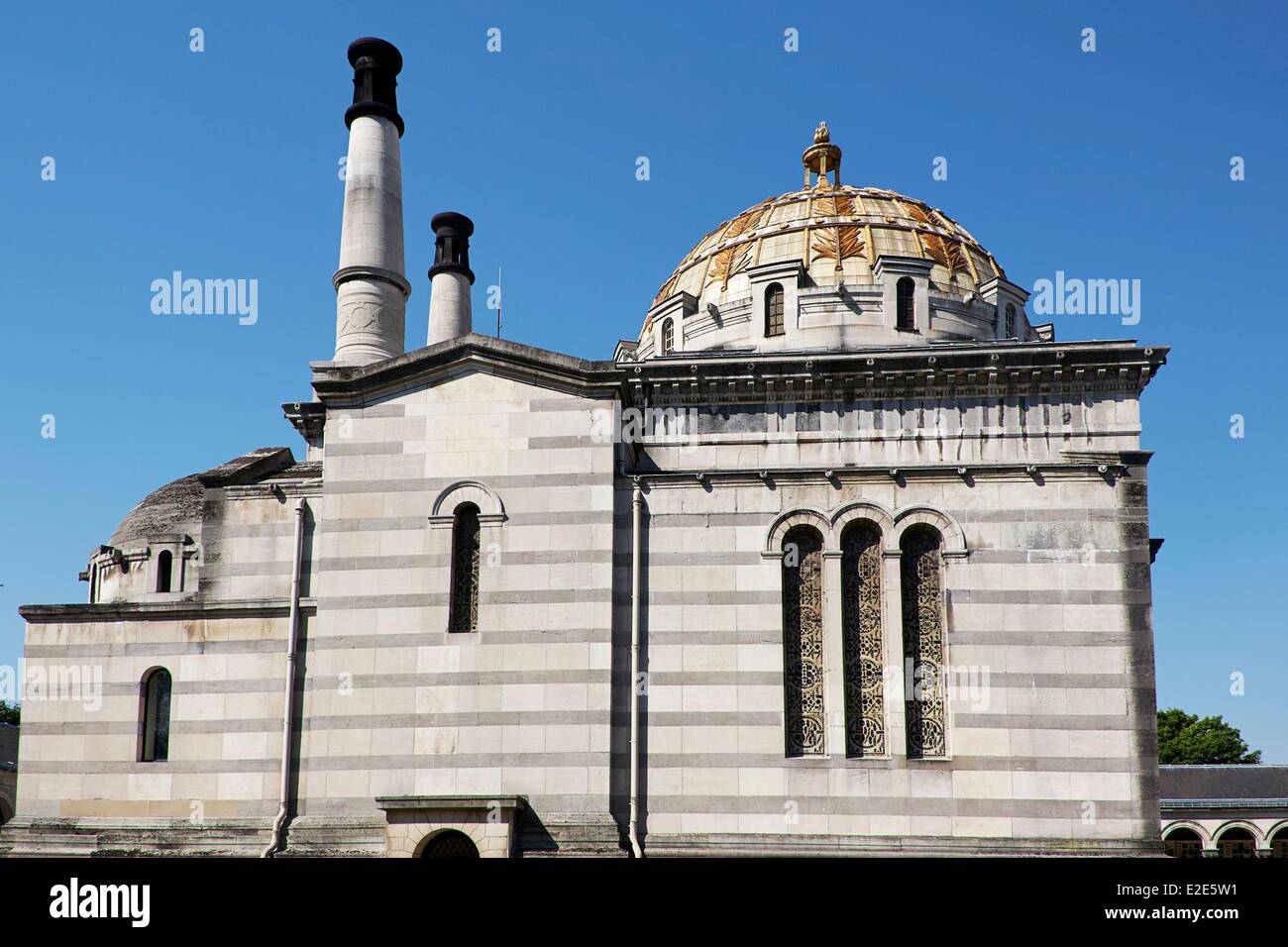 France, Paris, Pere Lachaise cemetery, the first crematorium in France ...