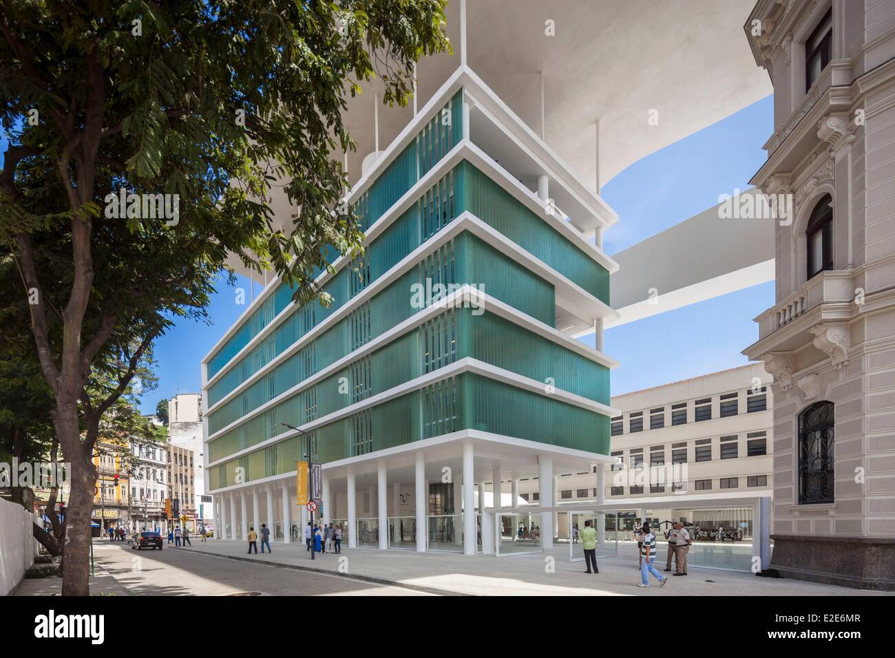 Brazil, Rio de Janeiro city center (Centro), the city Art museum of Rio ...