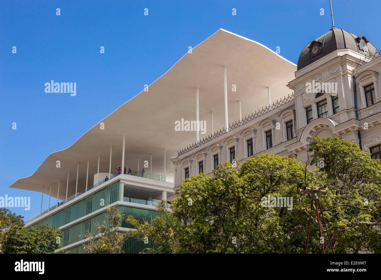 Brazil, Rio de Janeiro city center (Centro), the city Art museum of Rio ...