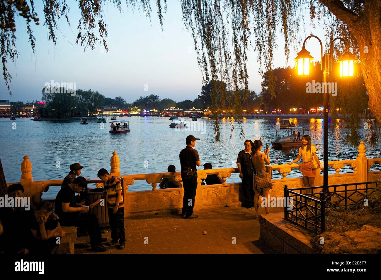 China, Beijing, Xicheng District, Park and lake Houhai Stock Photo - Alamy