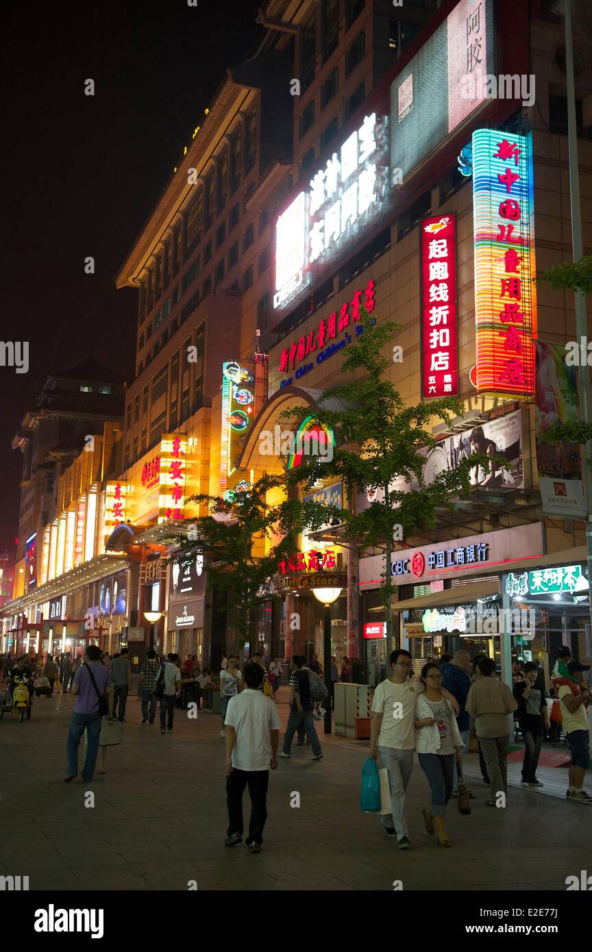 China, Beijing, Dongcheng District, Wangfujing street Stock Photo - Alamy