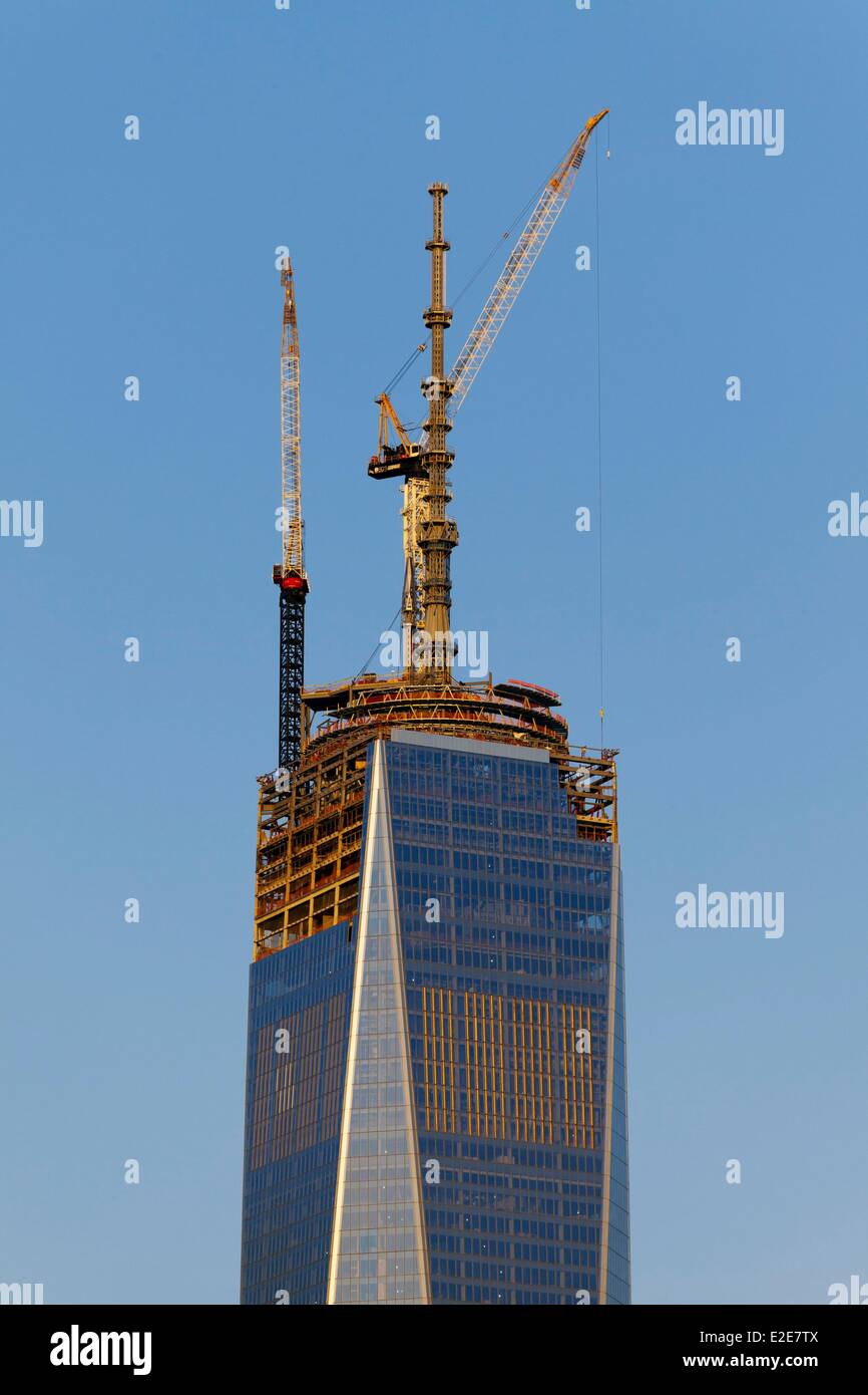 United States, New York, Manhattan, the tower of One World Trade Center ...