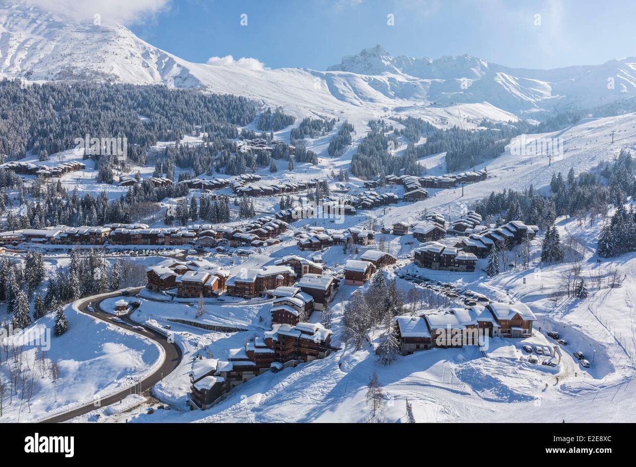 France, Savoie, Valmorel, Massif of the Vanoise, Tarentaise valley ...