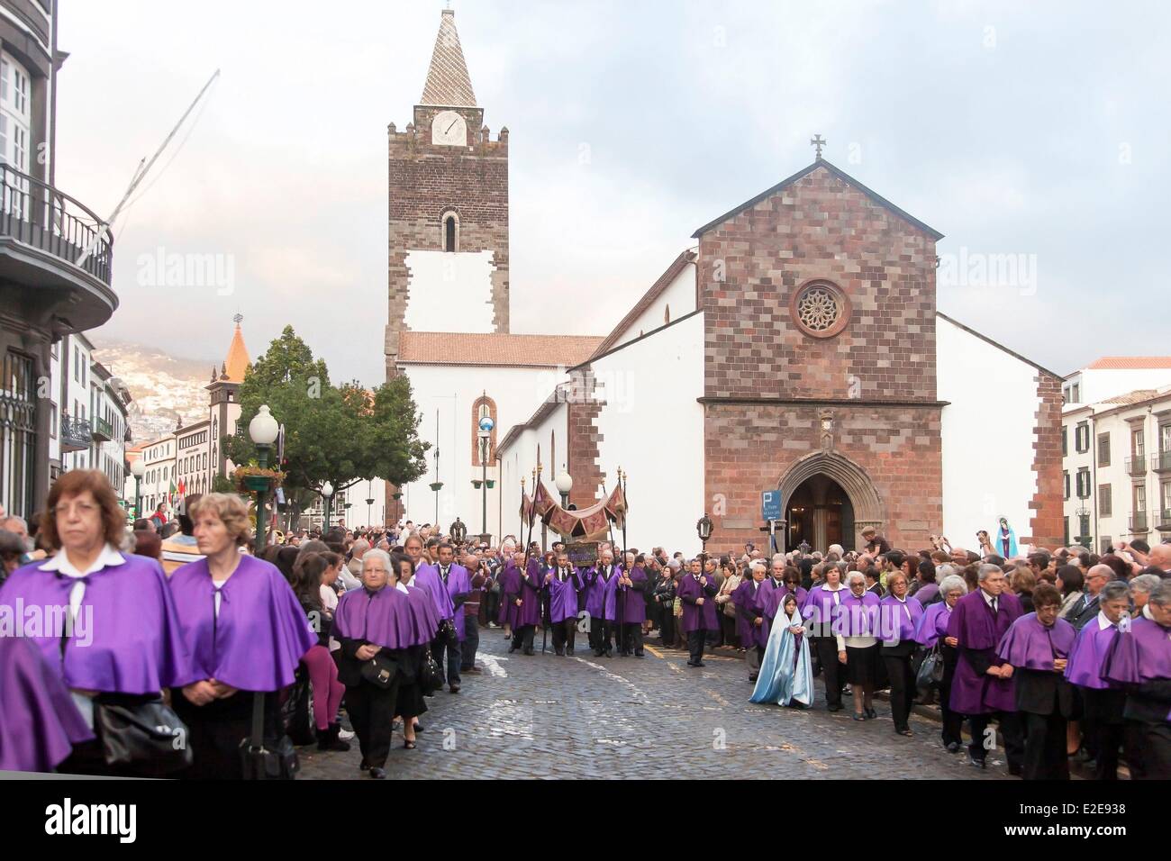 Portugal, Madeira island, Funchal, Good Friday procession Stock Photo ...