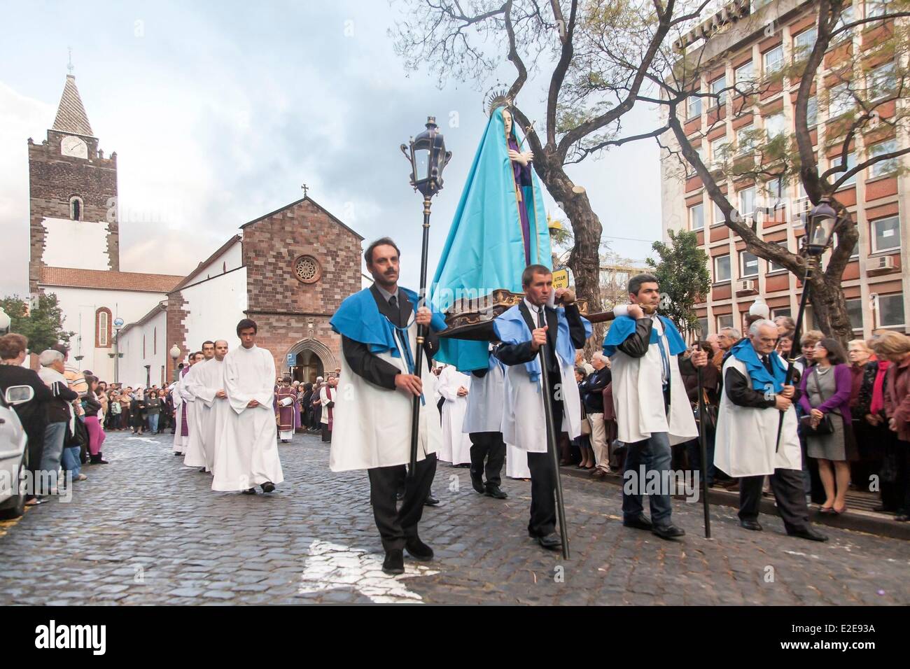 Portugal, Madeira island, Funchal, Good Friday procession Stock Photo ...