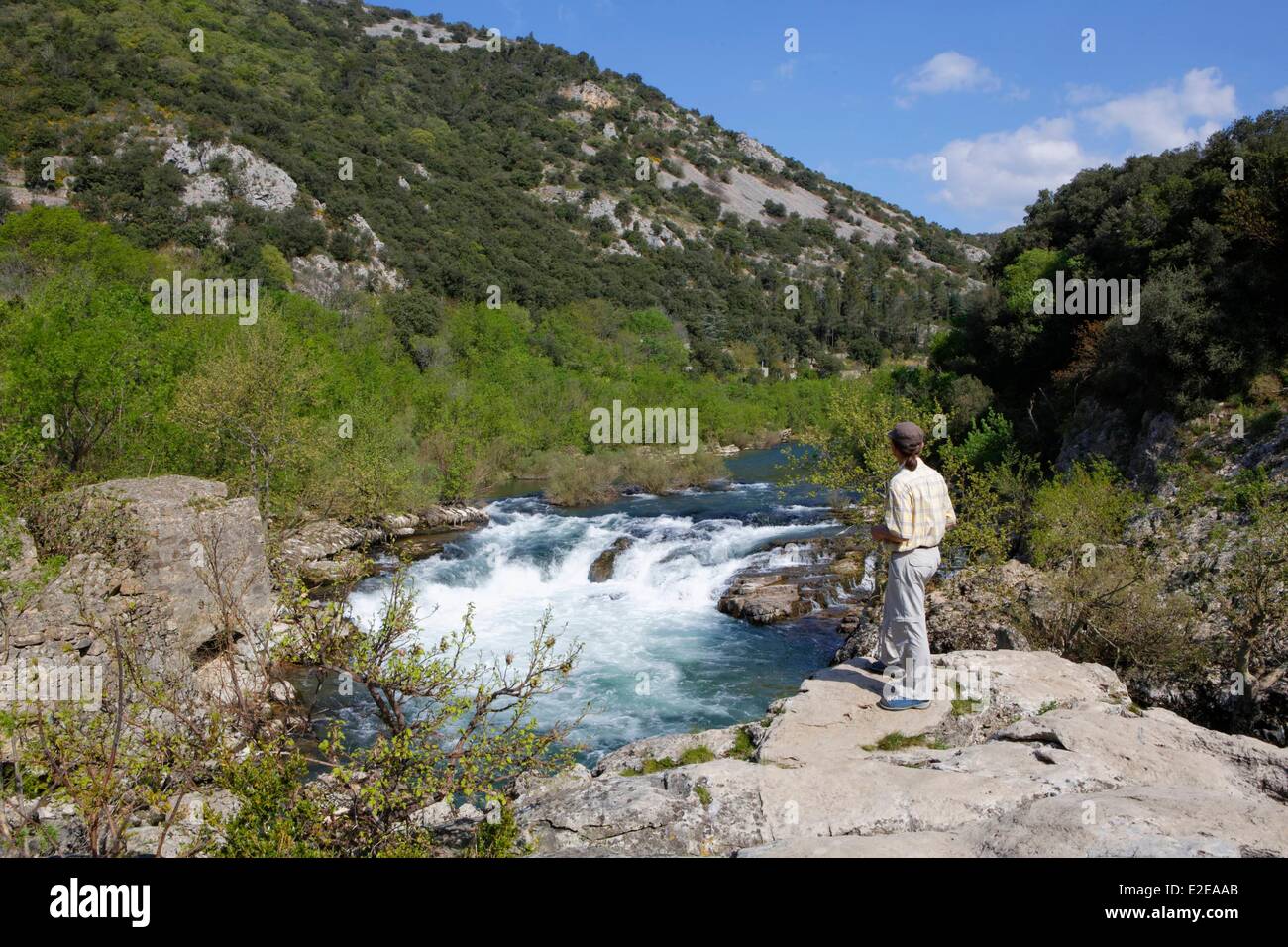 France, Herault, Gorges de l'Herault in the region of Saint Guilhem le ...