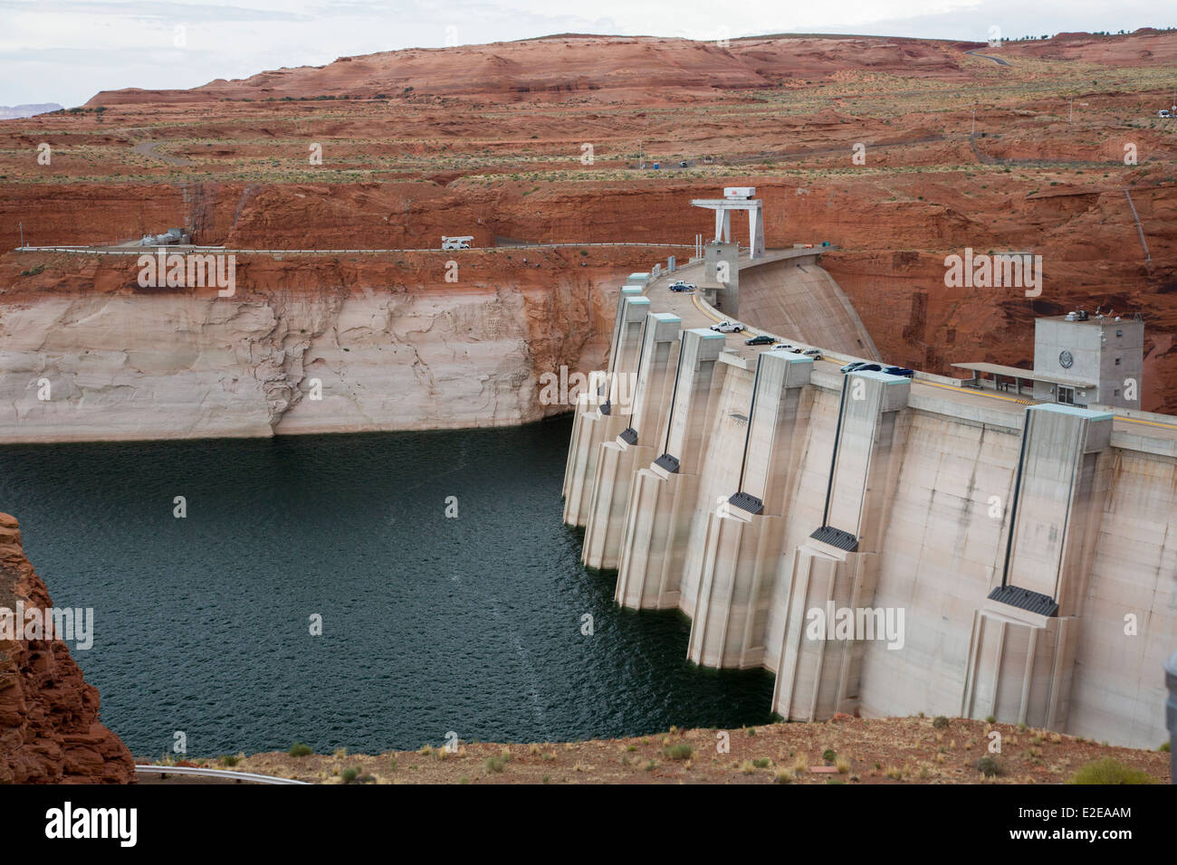 "Bathtub Ring" on Lake Powell at Glen Canyon Dam Shows Drought Effects ...