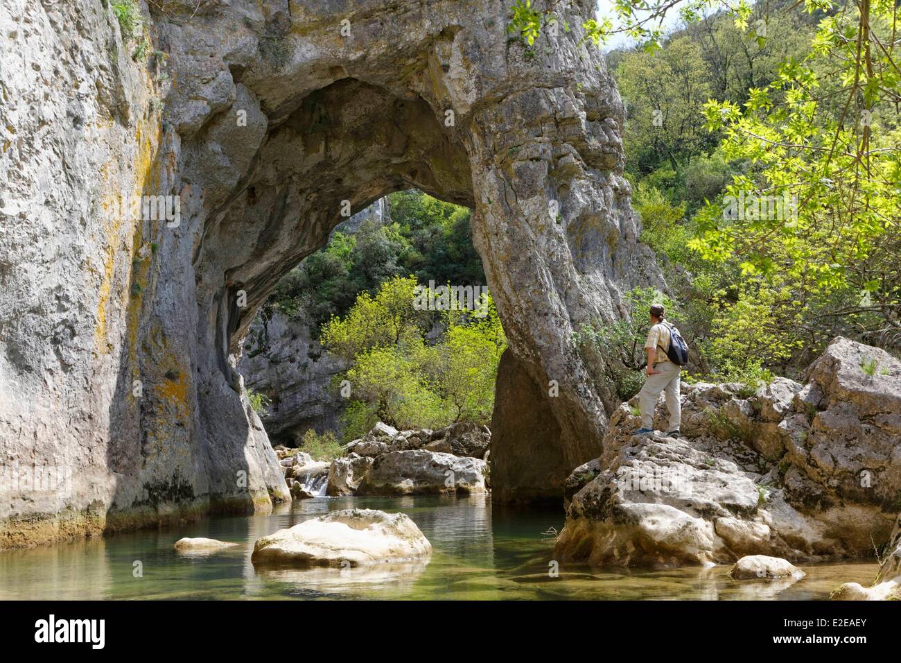 France, Herault, Ravin des Arcs, Lamalou valley, Saint Martin de ...