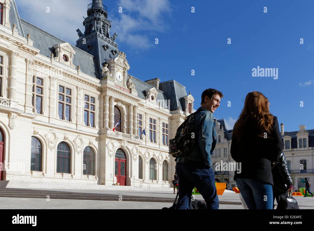 France, Vienne, Poitiers, town hall Stock Photo - Alamy