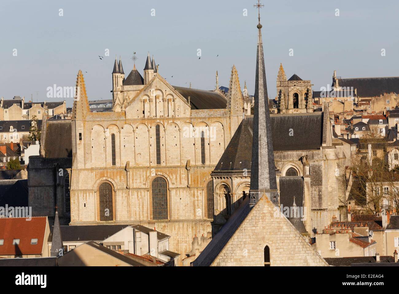 France, Vienne, Poitiers, Sainte Radegonde church, Saint Pierre ...