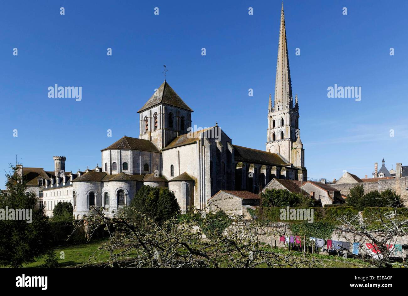 France, Vienne, Saint Savin, Saint Savin sur Gartempe abbey, frescoes ...