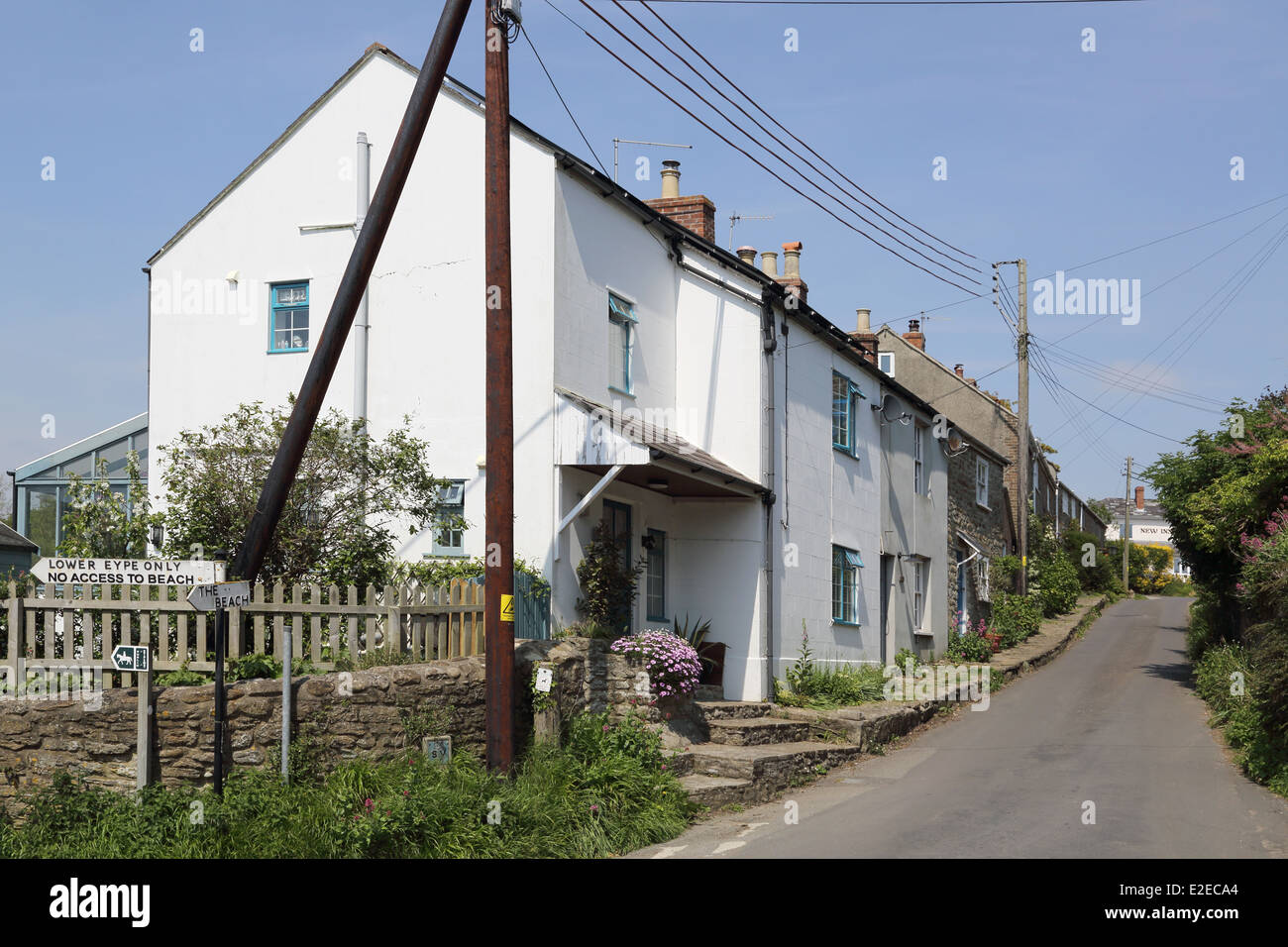 the tiny village of eype on dorset's jurassic coast Stock Photo - Alamy