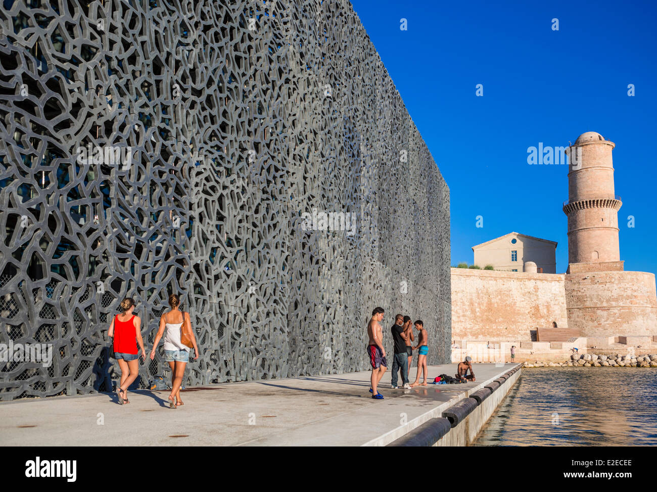 France Bouches du Rhone Marseille European Capital of Culture 2013 the pier J4 MuCEM (Museum of ...