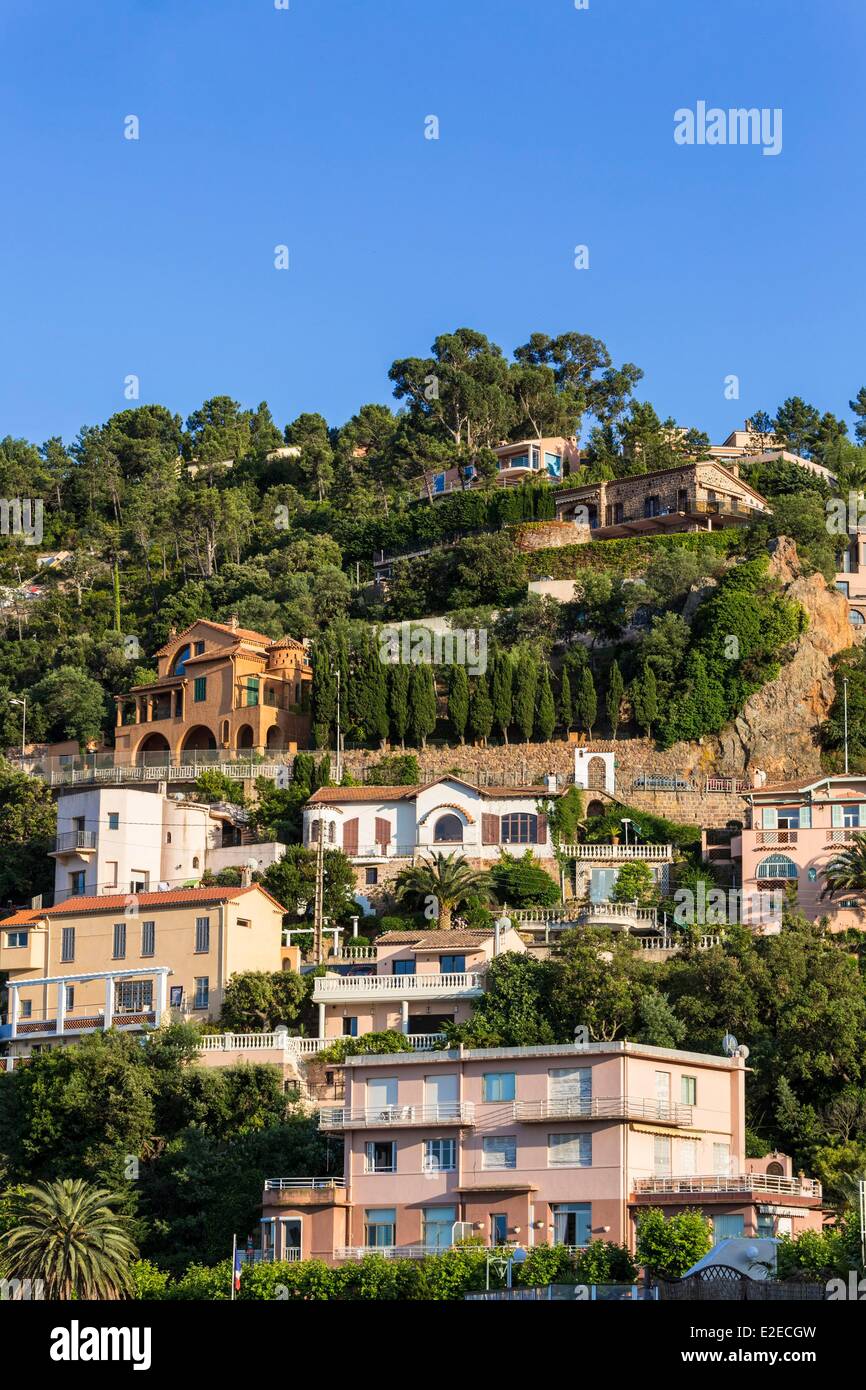 France, Var, Massif de l'Esterel, the Corniche Or (Golden Cornice), Le ...