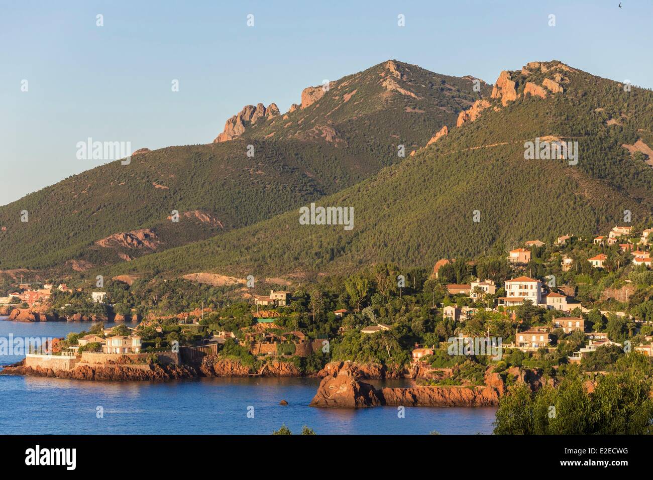 France Alpes Maritime Massif de l'Esterel Corniche d'Or (golden cornice ...