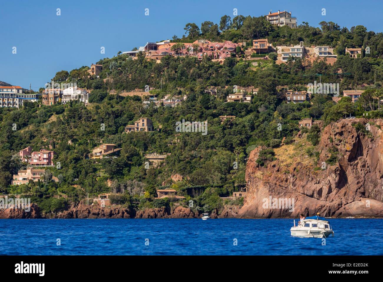 France, Alpes Maritime, Massif de l'Esterel, Corniche d'Or (golden ...