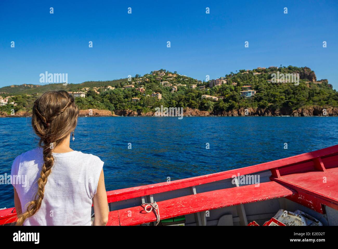 France, Alpes Maritime, Massif de l'Esterel, Corniche d'Or (golden ...