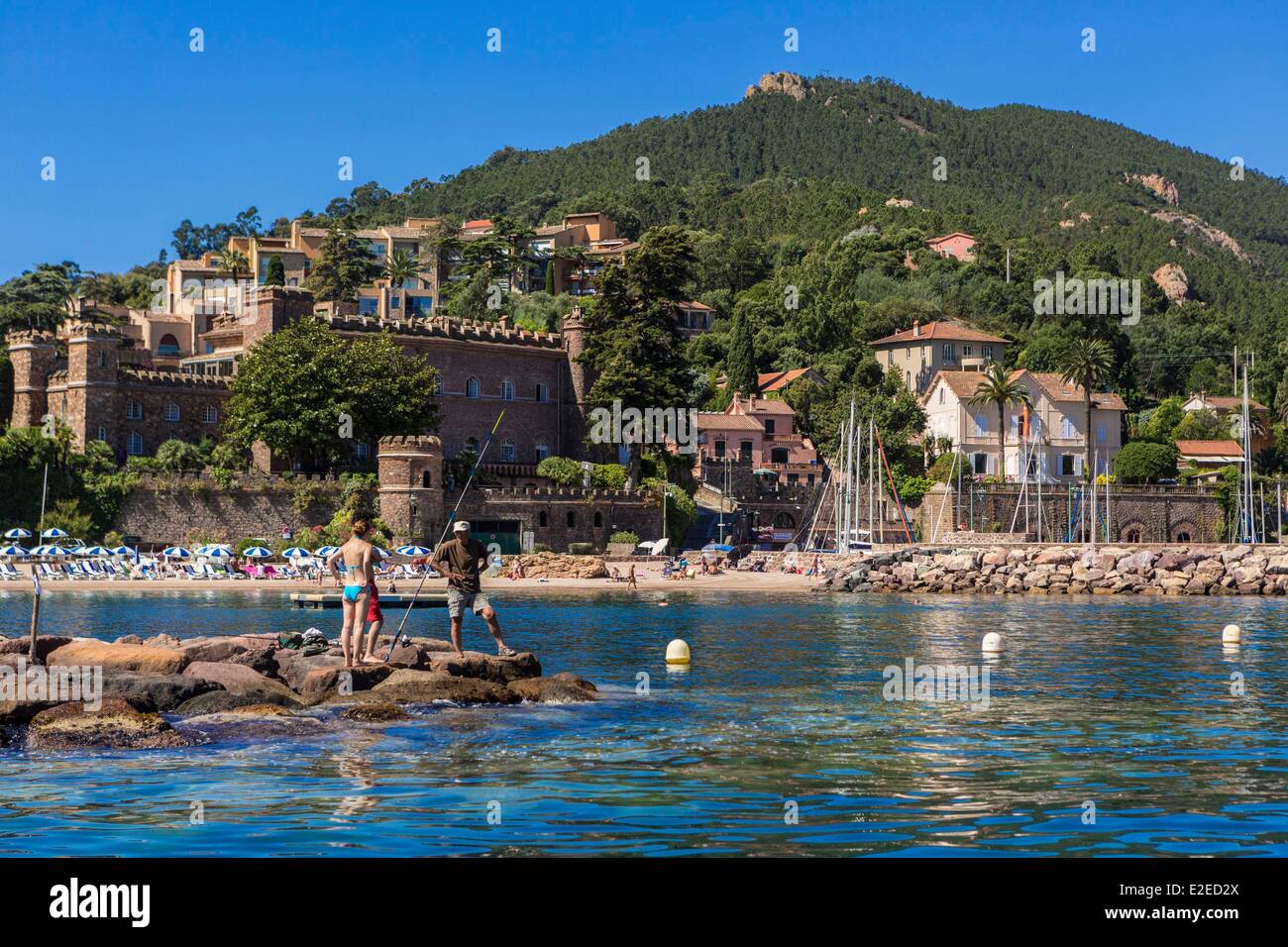 France, Alpes Maritime, Massif de l'Esterel, Corniche d'Or (golden ...