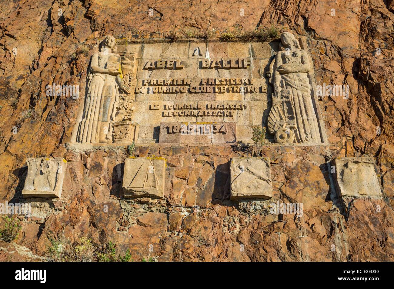 France, Var, Massif de l'Esterel, the Corniche Or (Golden Cornice ...