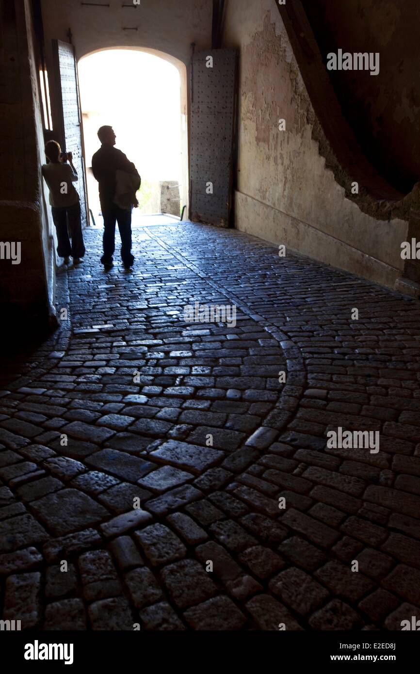 France, Corse du Sud, Bonifacio, the upper town, the gateway to Genoa ...