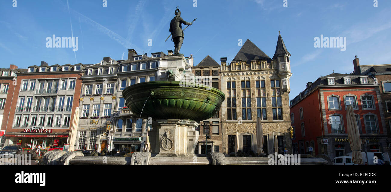 Germany North Rhine Westphalia Aachen Markt square Haus Lowenstein one ...
