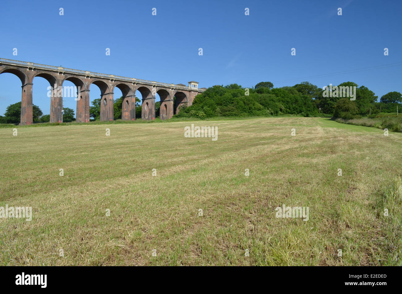 Victorian brick built railway viaduct in Sussex, England Stock Photo ...