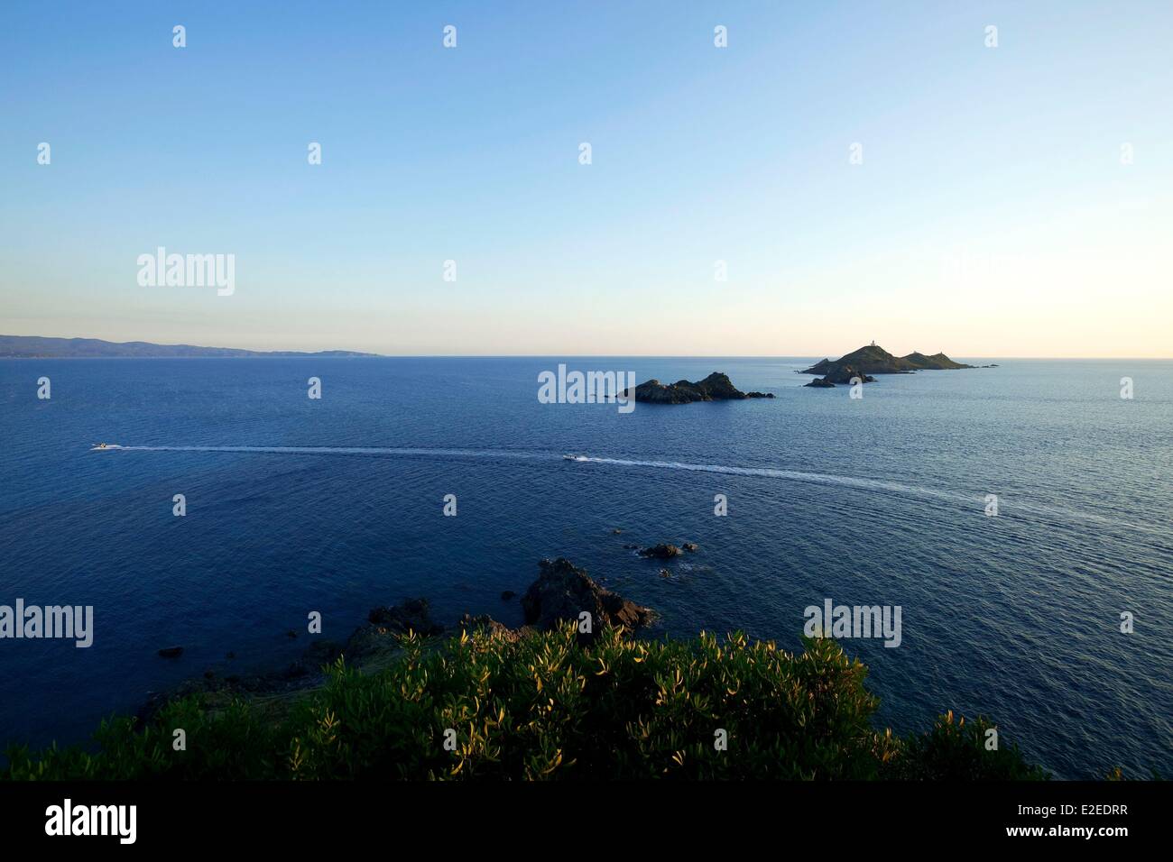 France, Corse du Sud, Gulf of Ajaccio, Ajaccio, Sanguinary Islands ...