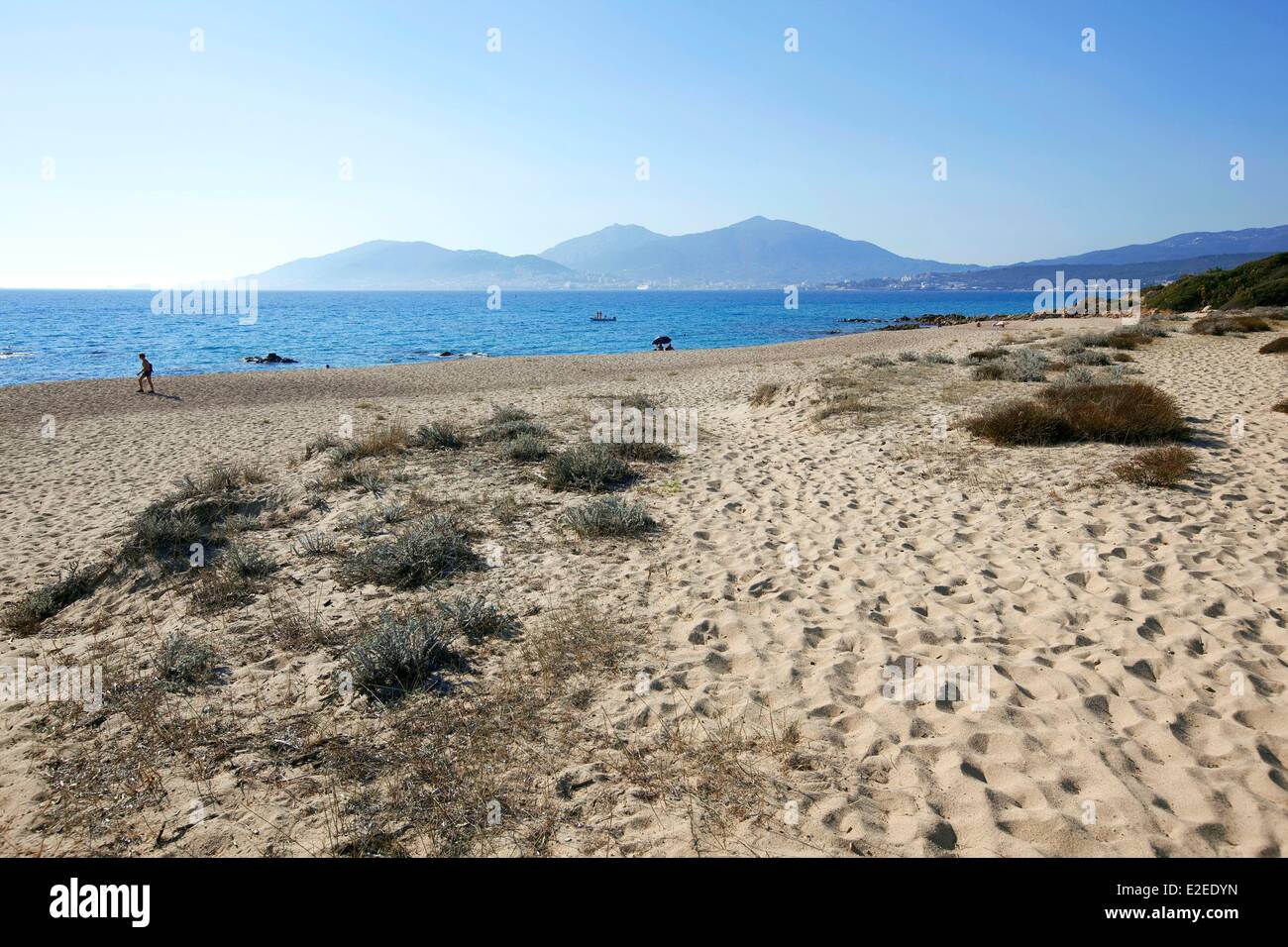 France, Corse du Sud, Gulf of Ajaccio, Ajaccio, beach Ricanto Stock ...