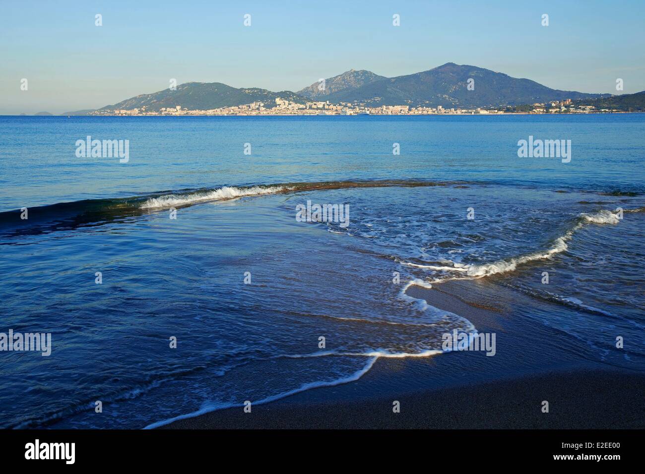 France, Corse du Sud, Gulf of Ajaccio, Ajaccio, beach Ricanto Stock ...