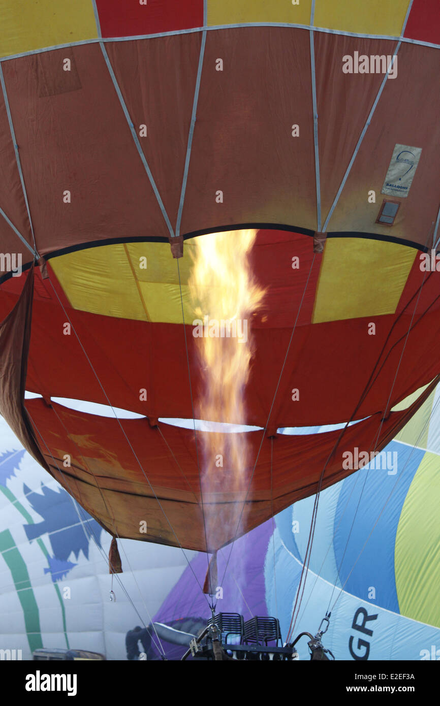 Event of Coupe Icare, festival of balloon and paragliding, Saint ...