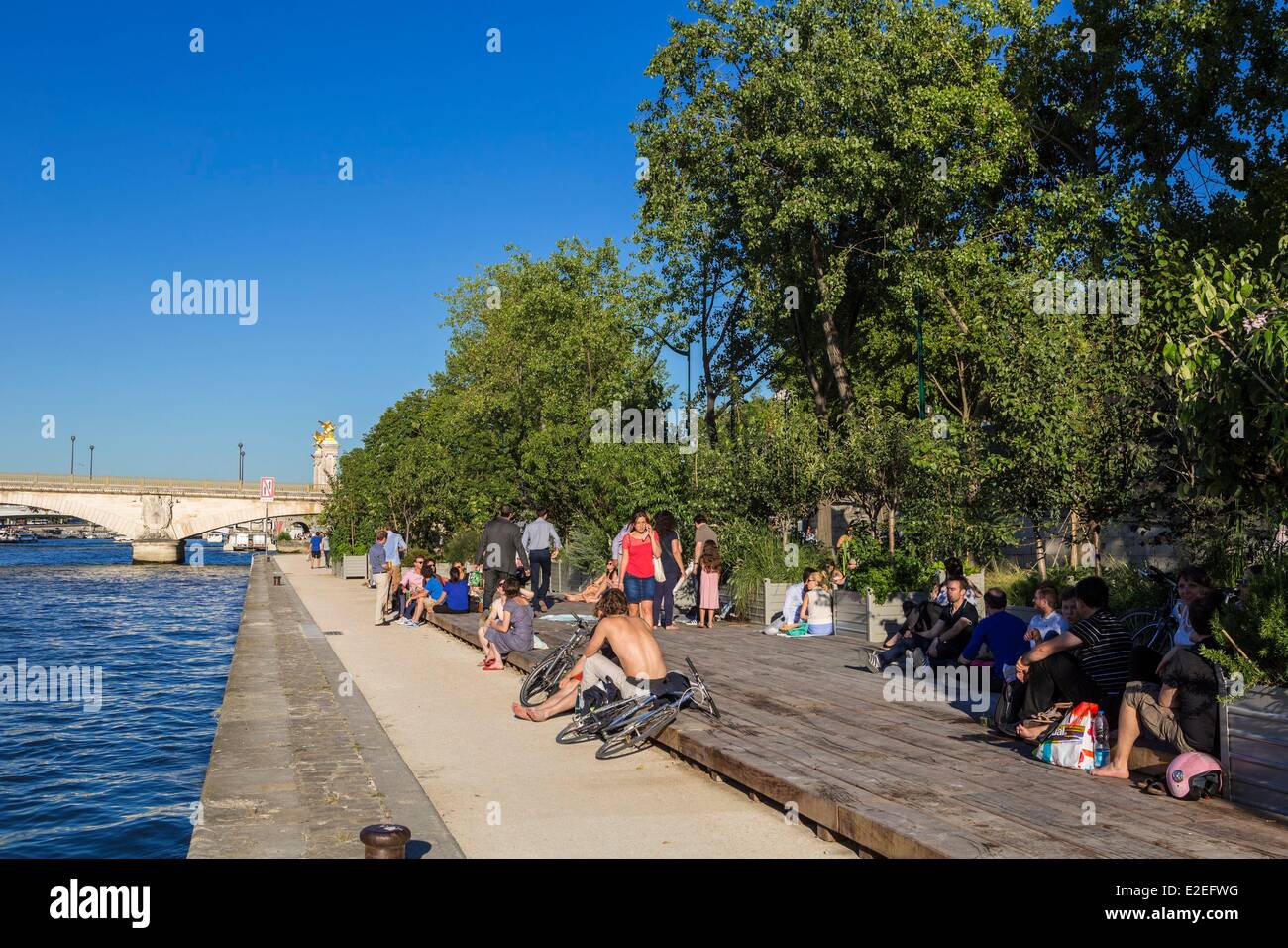 France, Paris, the banks of the Seine listed as World Heritage by ...