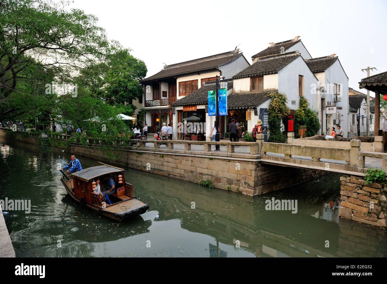 China, Jiangsu province, Suzhou, Pingjiang Lu street district listed as ...