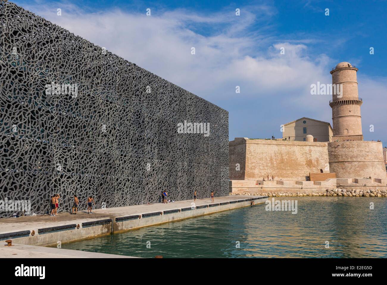 France Bouches du Rhone Marseille European Capital of Culture in 2013 Mole J4 Euromed MuCEM ...